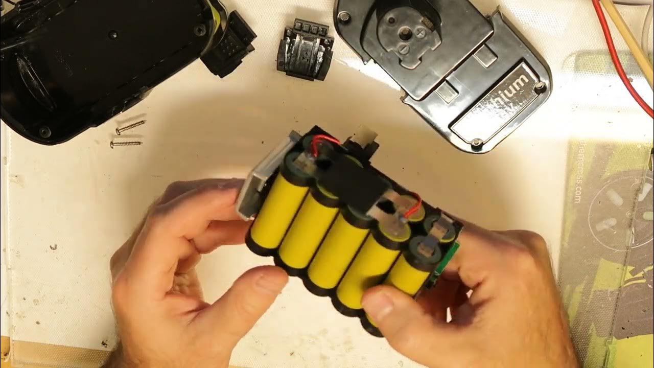 Disassembly Ryobi 18V battery pack - YouTube