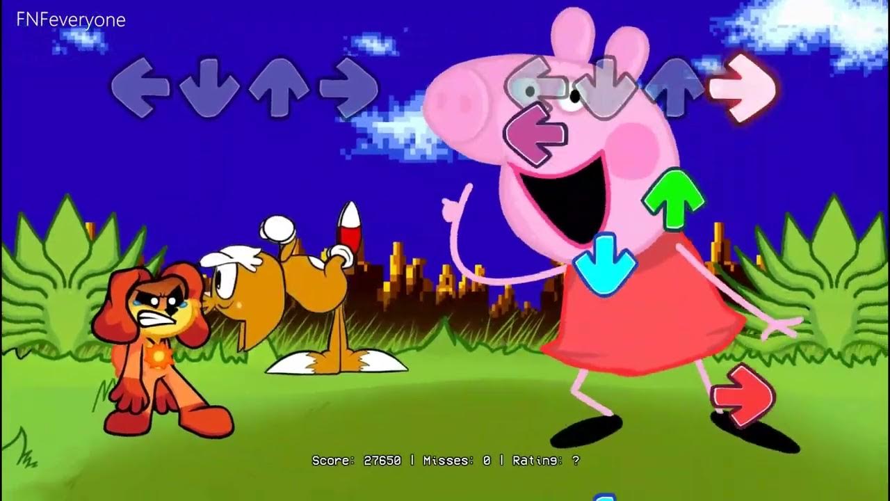 Fnf Smiling Critters All Phases Vs Peppa All Sings Chasing Song Tails Exe X Friday Night