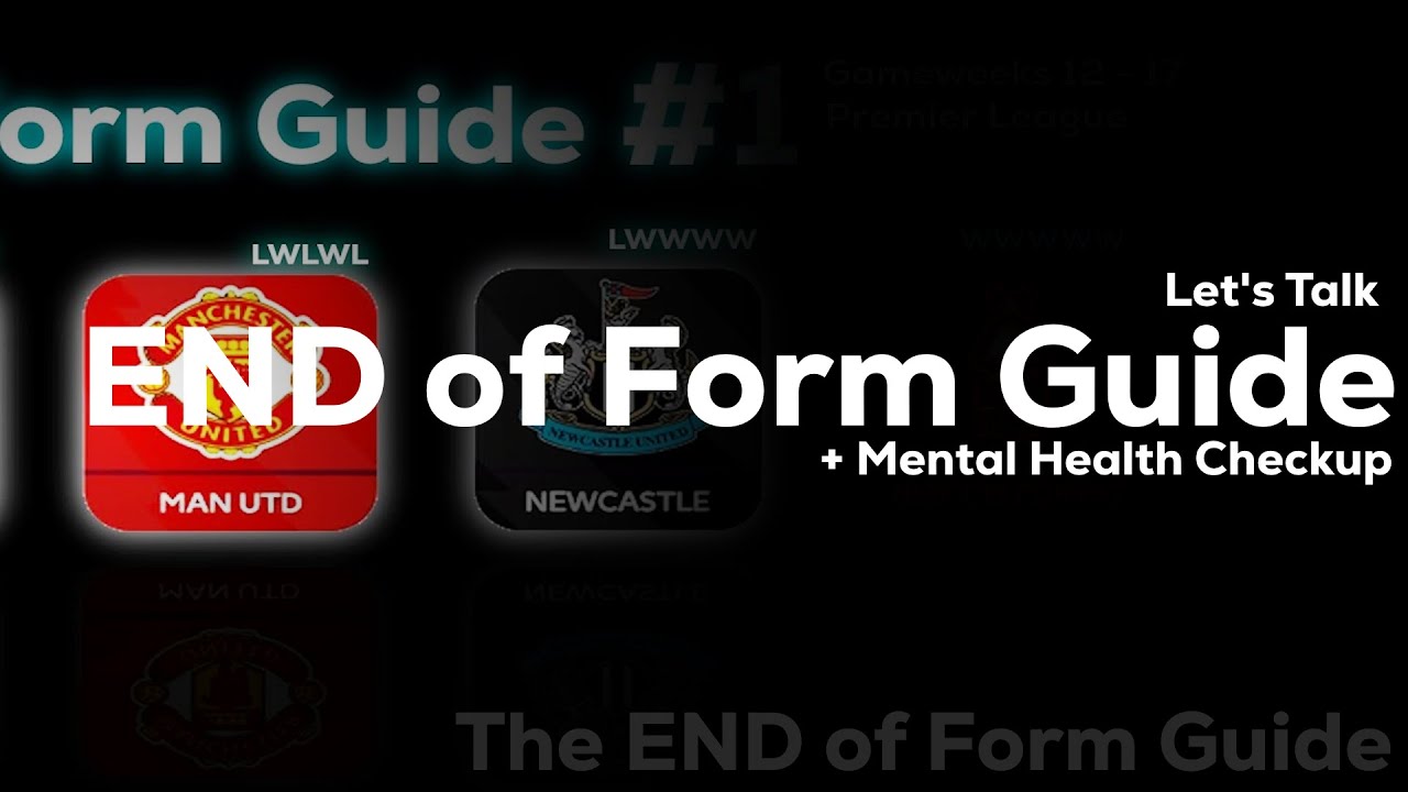 The END of Form Guide + Mental Health Checkup | Let's Talk - YouTube