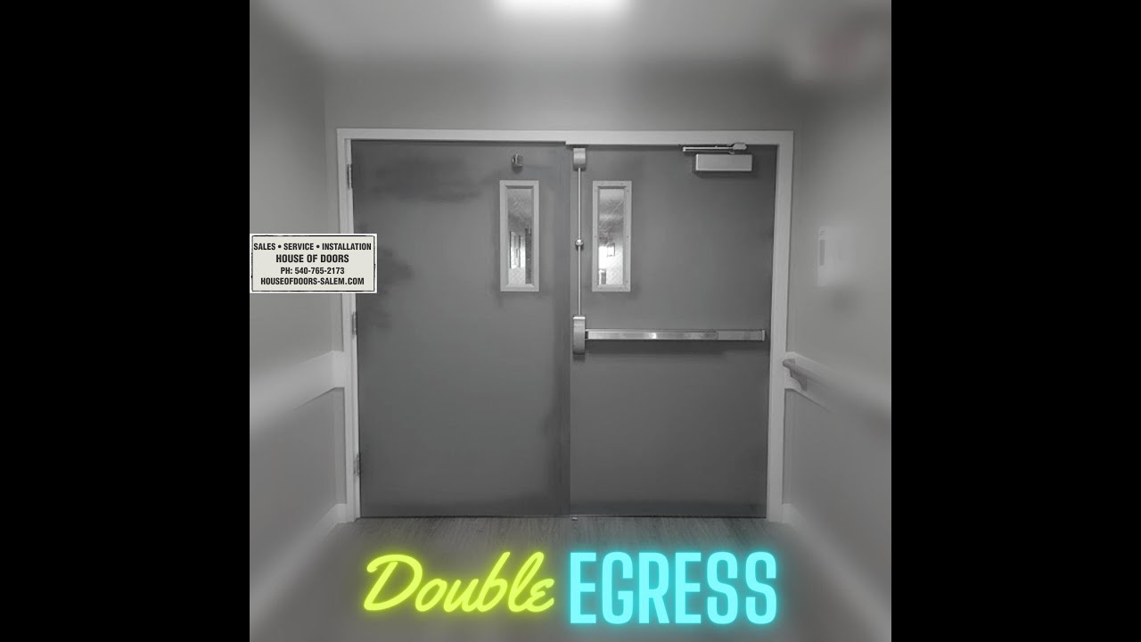 Double Egress fire rated metal doors and hardware by House of Doors ...