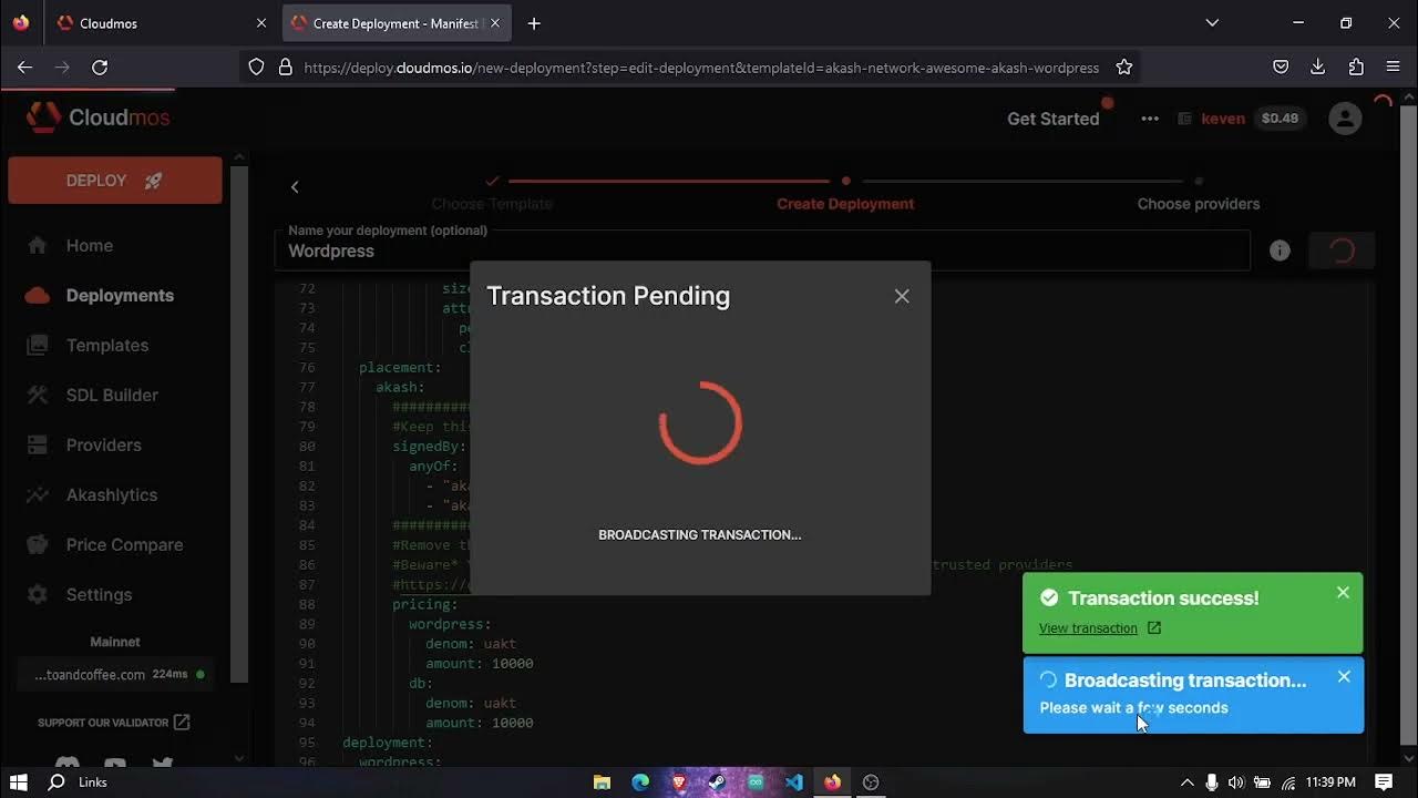 How to Deploy Wordpress on Cloudmos (UFT Project) - YouTube