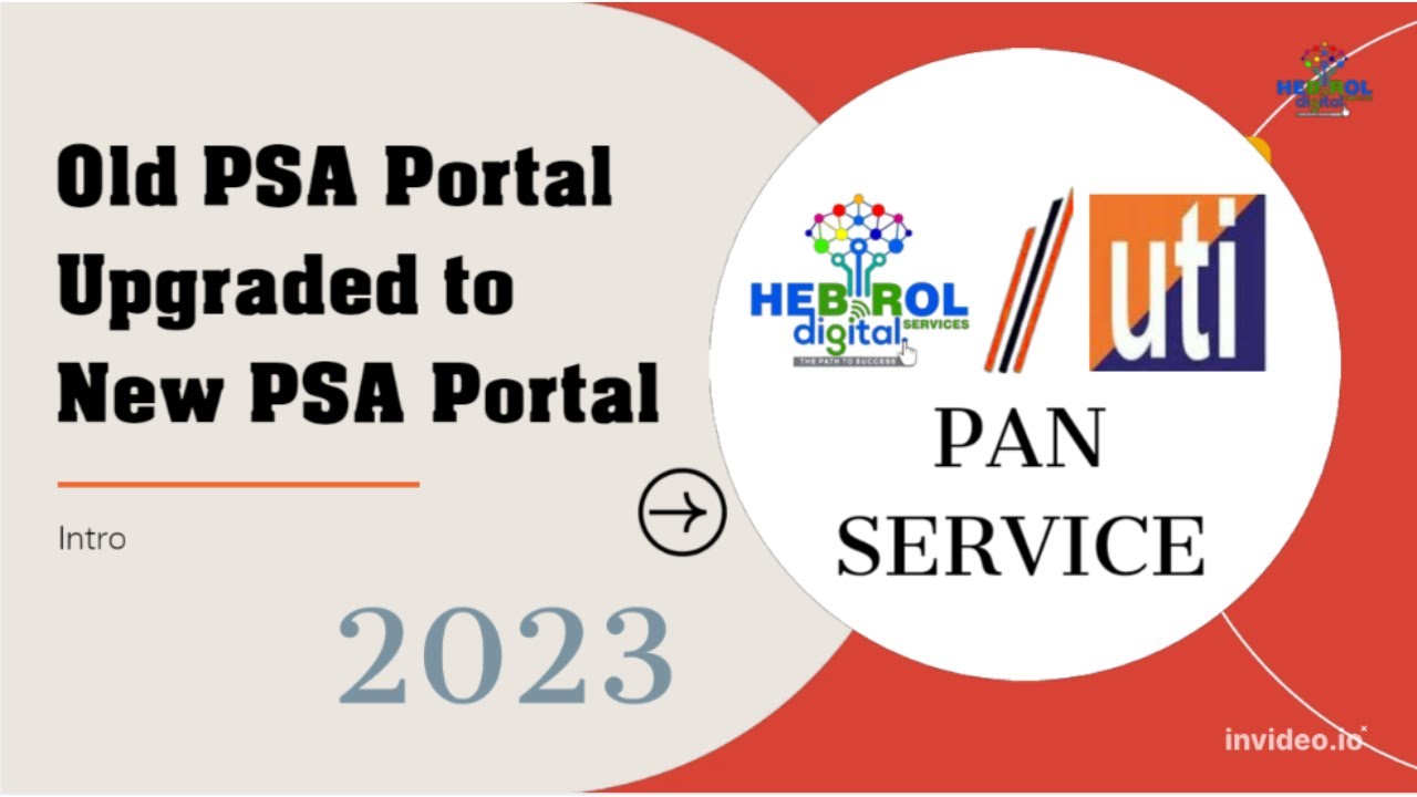 hebrol uti pan service New pan Portal 2023 #pancard #new #information # ...
