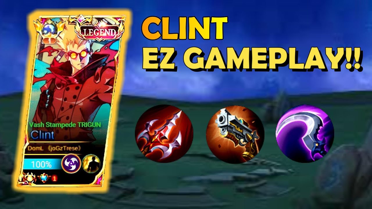 CLINT EZ GAMEPLAY!! - CLINT BEST BUILD WITH MANIAC!! ~ MLBB 2023 - YouTube