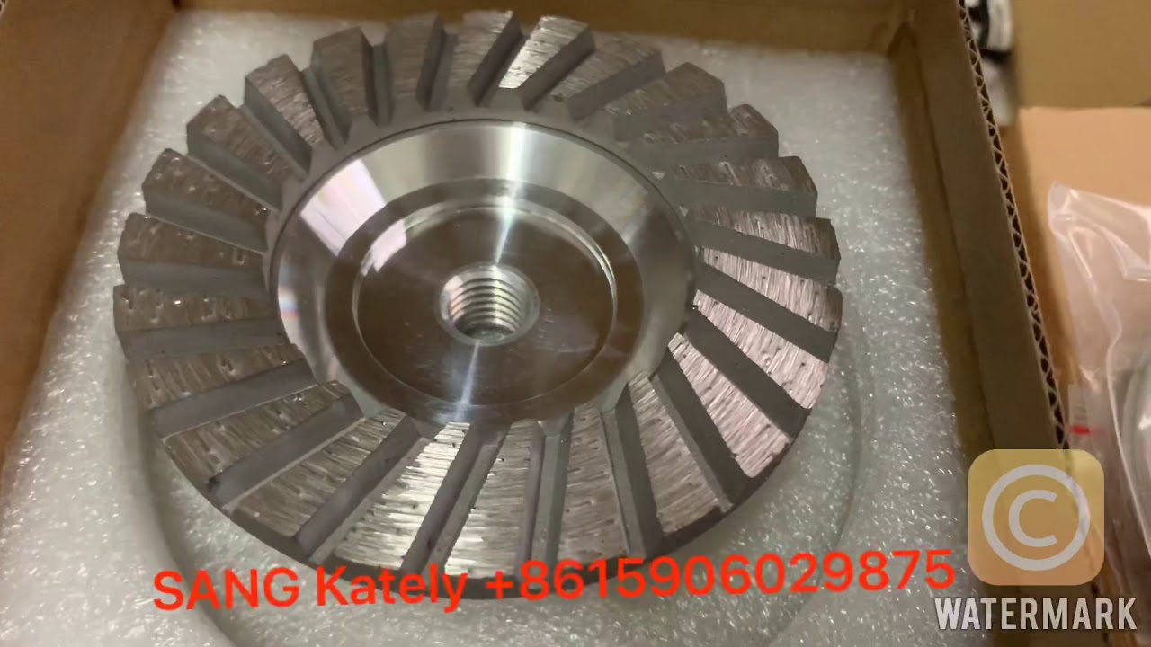 4 inch diamond cup wheel for stone - YouTube