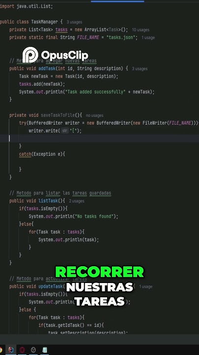 🔄 Recorriendo Tareas y Escribiendo un JSON en Java | Task Tracker CLI ...