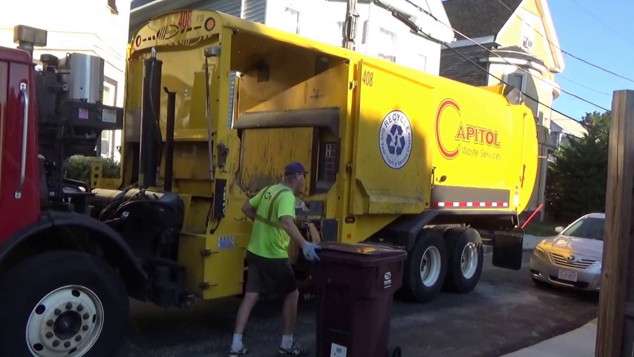 Capitol Waste Services 408 ~ Mack LEU Labrie Expert 2000 MSL - YouTube