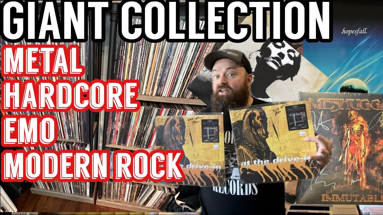 Huge Vinyl Collection! Metal, Hardcore, Modern Rock Found! 🤯 - YouTube