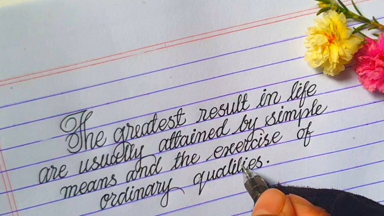 Cursive practice // English handwriting // Easy cursive practice for ...