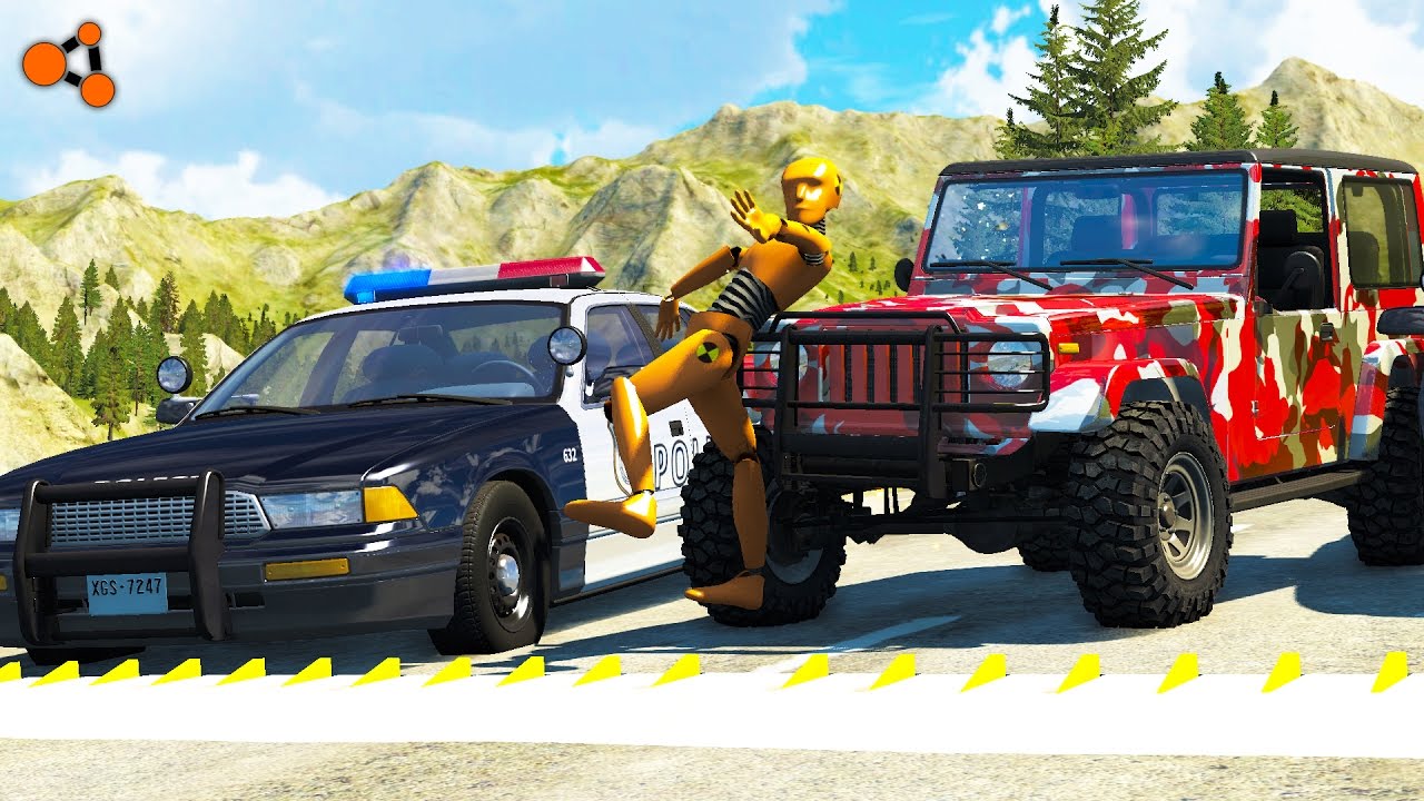 Beamng Drive - Police Chases Take Down #4 - YouTube