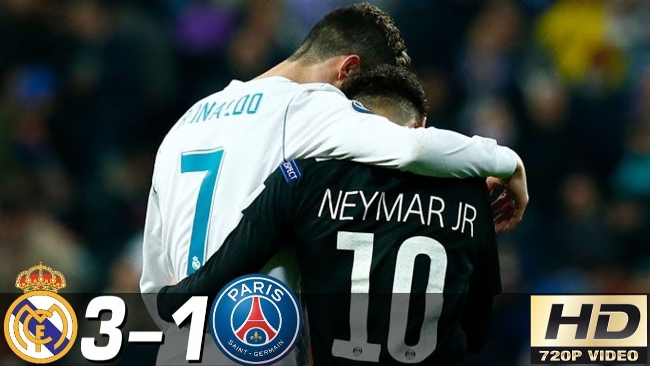 REAL MADRID vs PSG 3-1 - All Goals & Highlights (14/02/2018) - YouTube