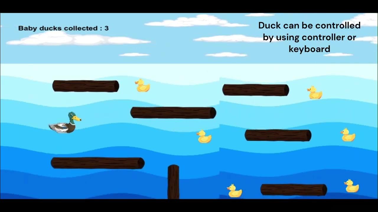 Collecting ducks | 2D game, made in C# and Unity. - YouTube