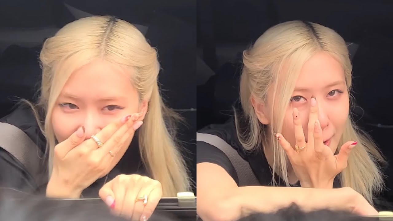 BLACKPINK ROSÉ CRYING WITH BLINKS (PINK VENOM COMEBACK) - YouTube