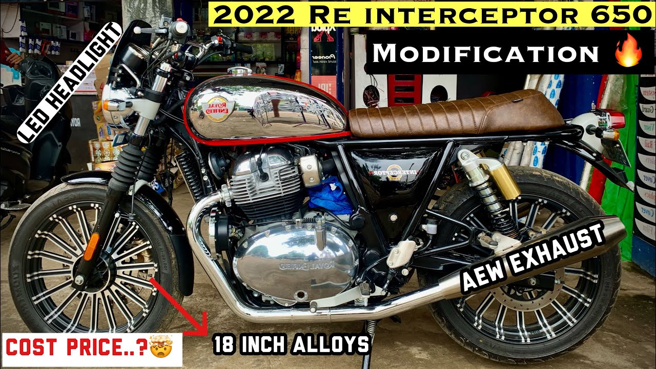 Modification Interceptor 650🔥Cost @40k🤯| Alloys | Exhaust AEW | Seat ...