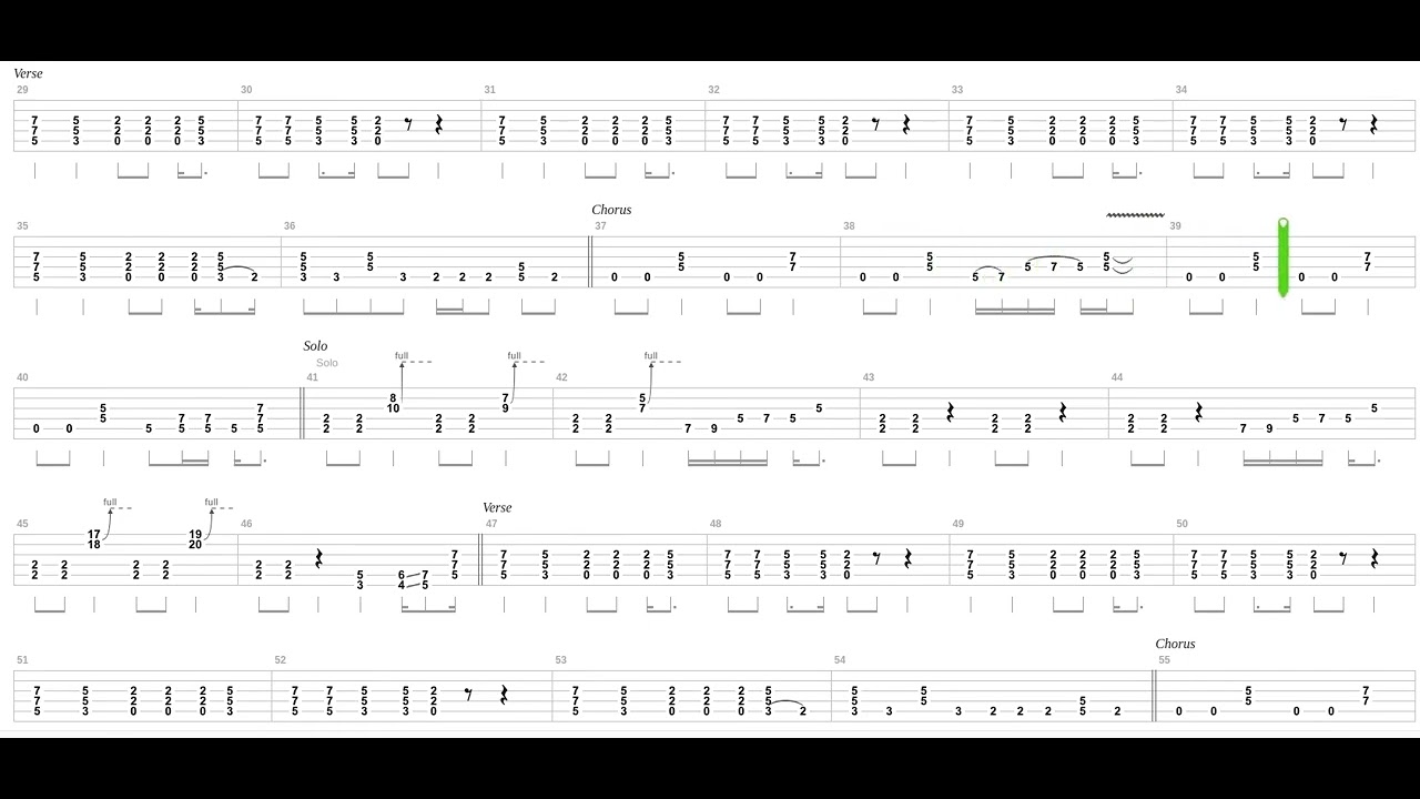 Shout At The Devil Tab by Mötley Crüe + Guitar only + Guitar tab - YouTube