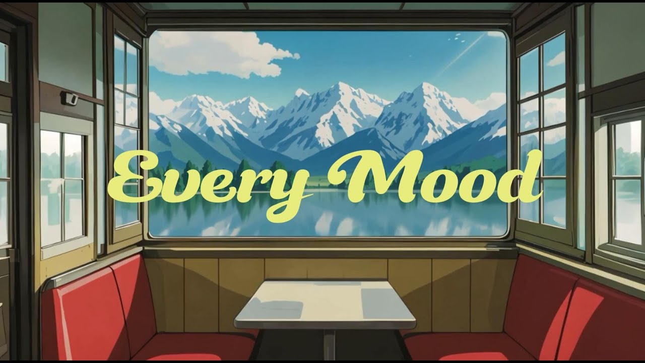 Train Window Lofi: Soothing Beats with Snow-Capped Mountain Views - YouTube