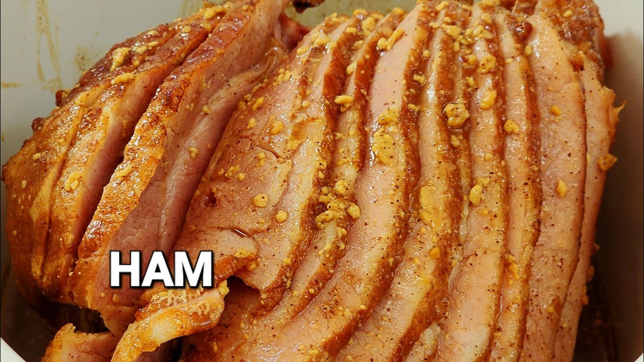 How to make Honey Maple Ham Cooked in a Crockpot. - YouTube