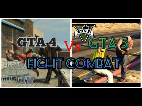 GTA 4 VS GTA 5 FİGHT MOVES - YouTube