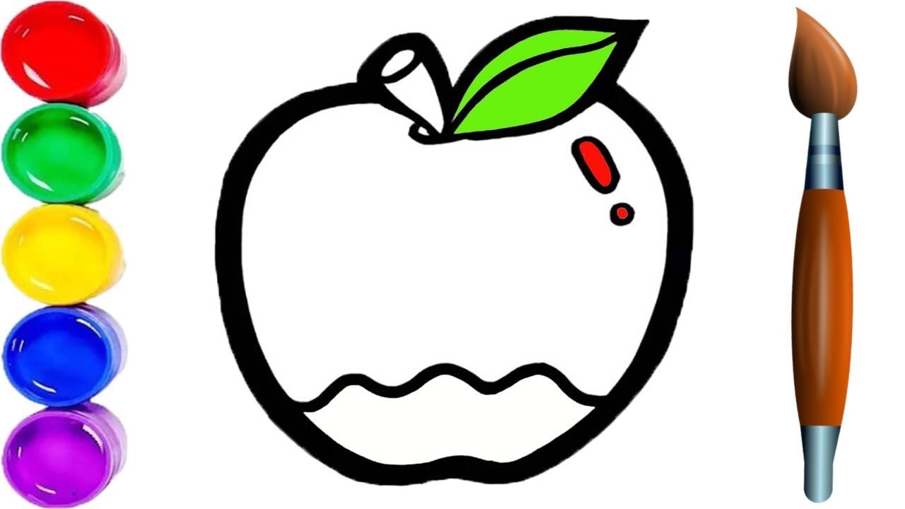 How to draw an apple | Learn to draw | Olma rasmi chizish (KittenART ...