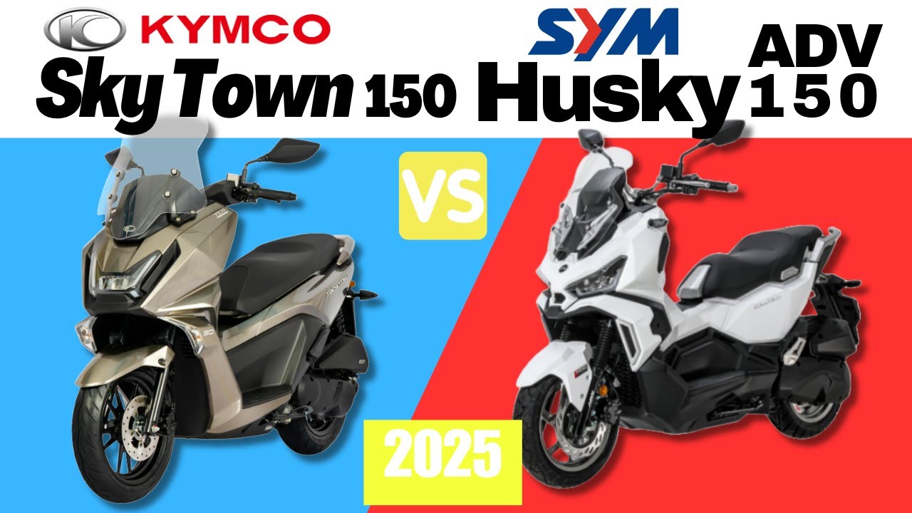 Kymco Skytown 150 vs SYM Husky ADV 150 | Side by Side Comparison ...