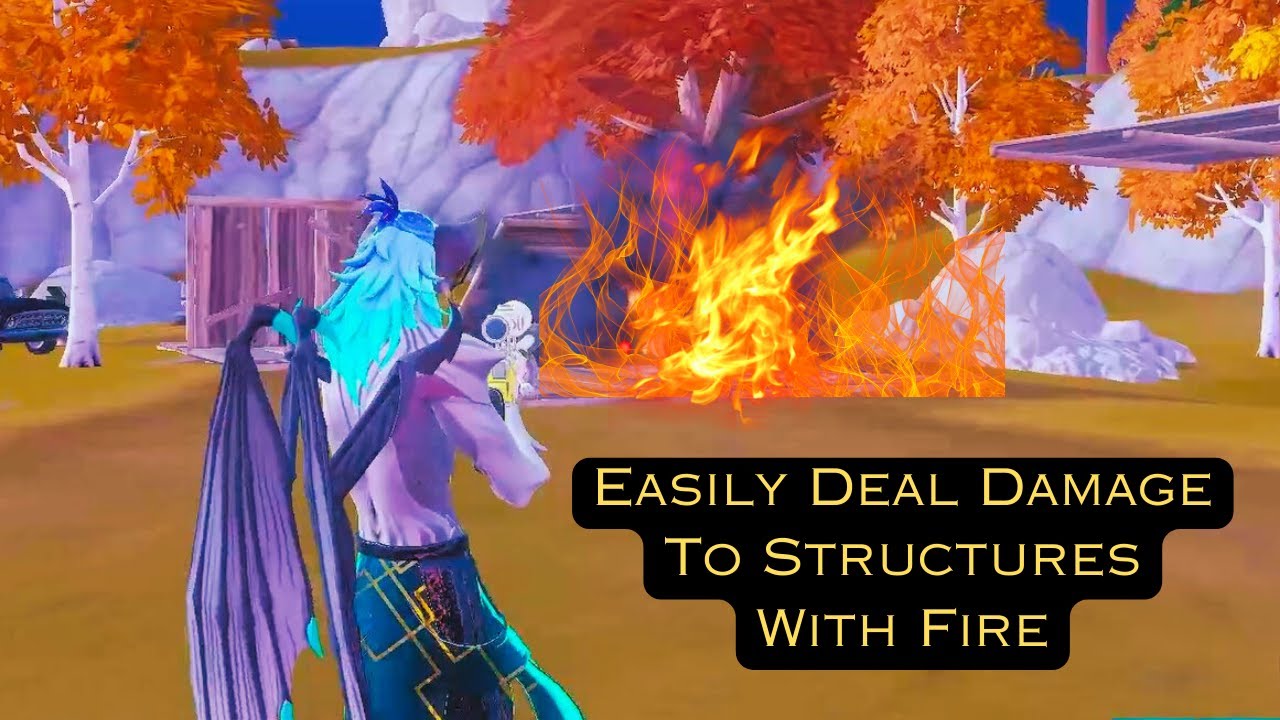 How to EASILY Deal damage to structures with fire Fortnite - YouTube