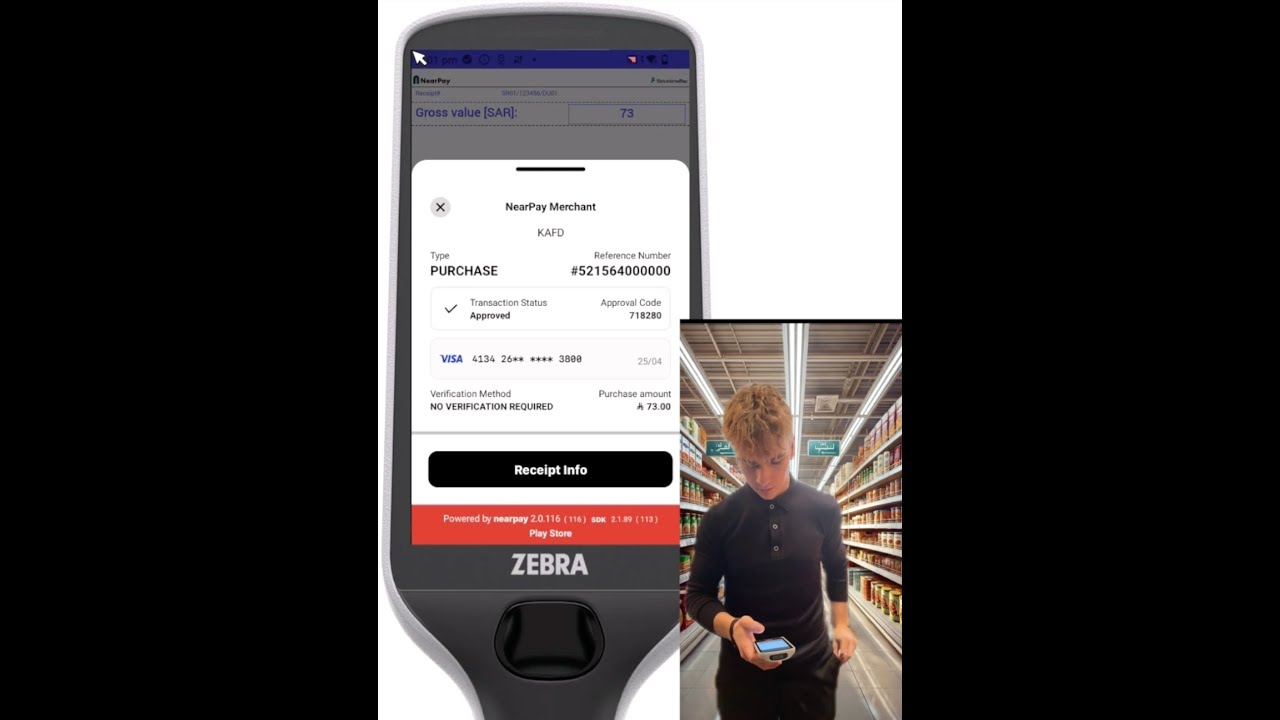 Zebra PS 30 in action in Saudi Arabia in supermarket - YouTube