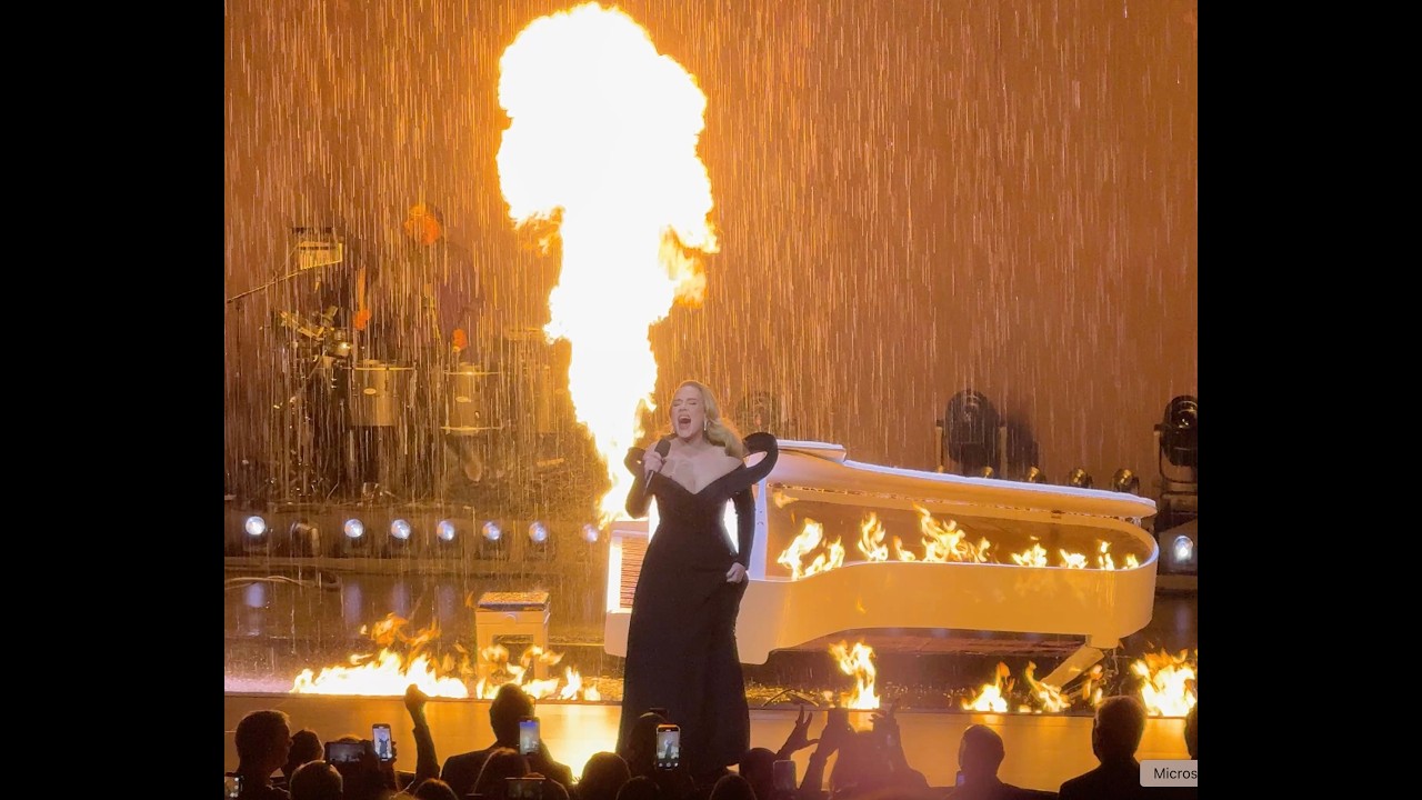 Adele Set Fire to the Rain Oct 25 2025 Las Vegas - YouTube