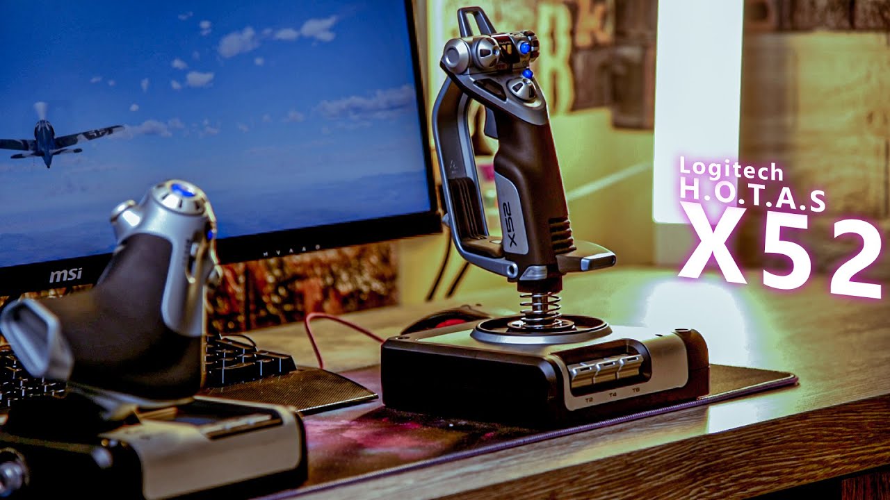 Logitech x52 Flight stick & Throttle Review | معانية ذراع التحكم ...
