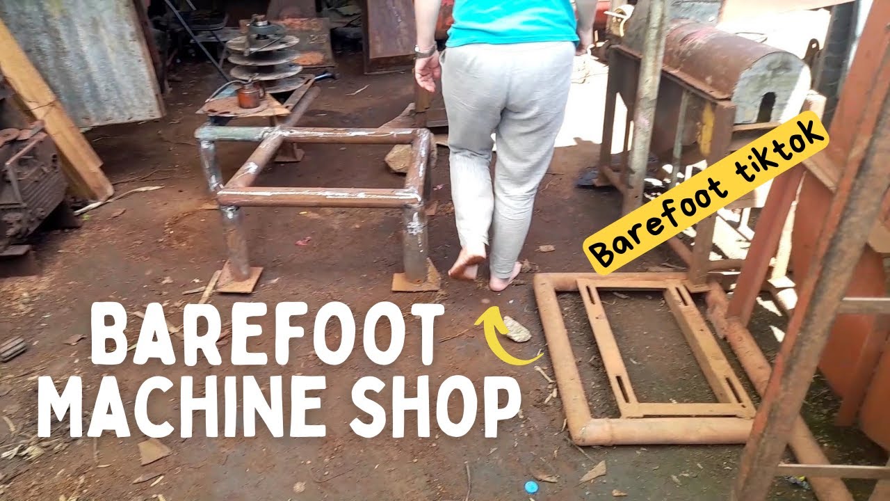 Going barefoot everywhere and at the machine shop is dangerous ...