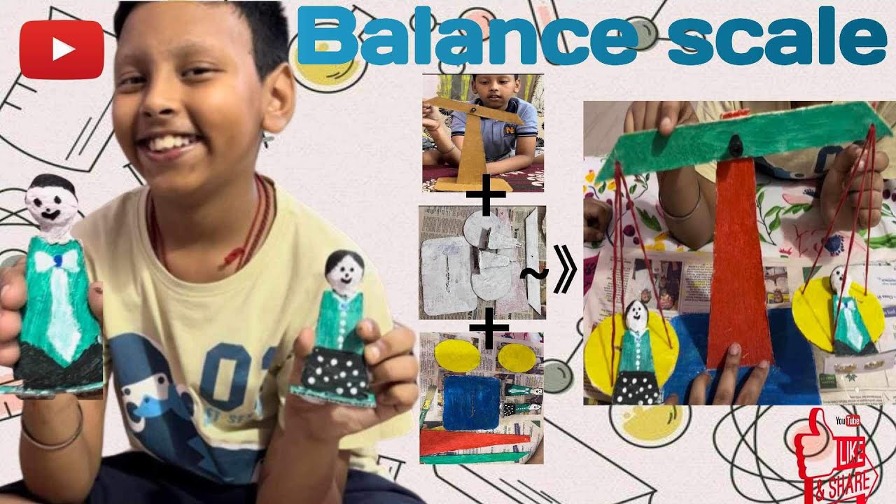 Balance Scale ⚖️ | Science Project class 5 | Project part-1| taraaju ...