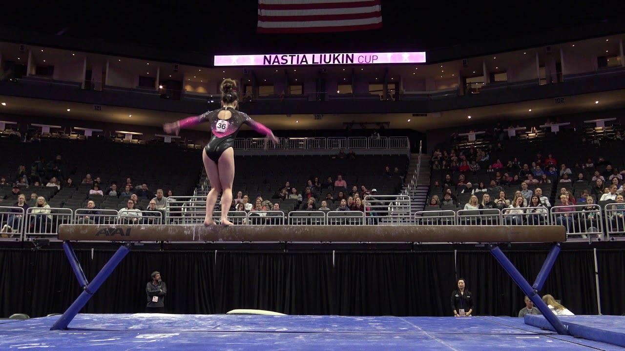 Isabelle Schaefer - Balance Beam - 2020 Nastia Liukin Cup - YouTube