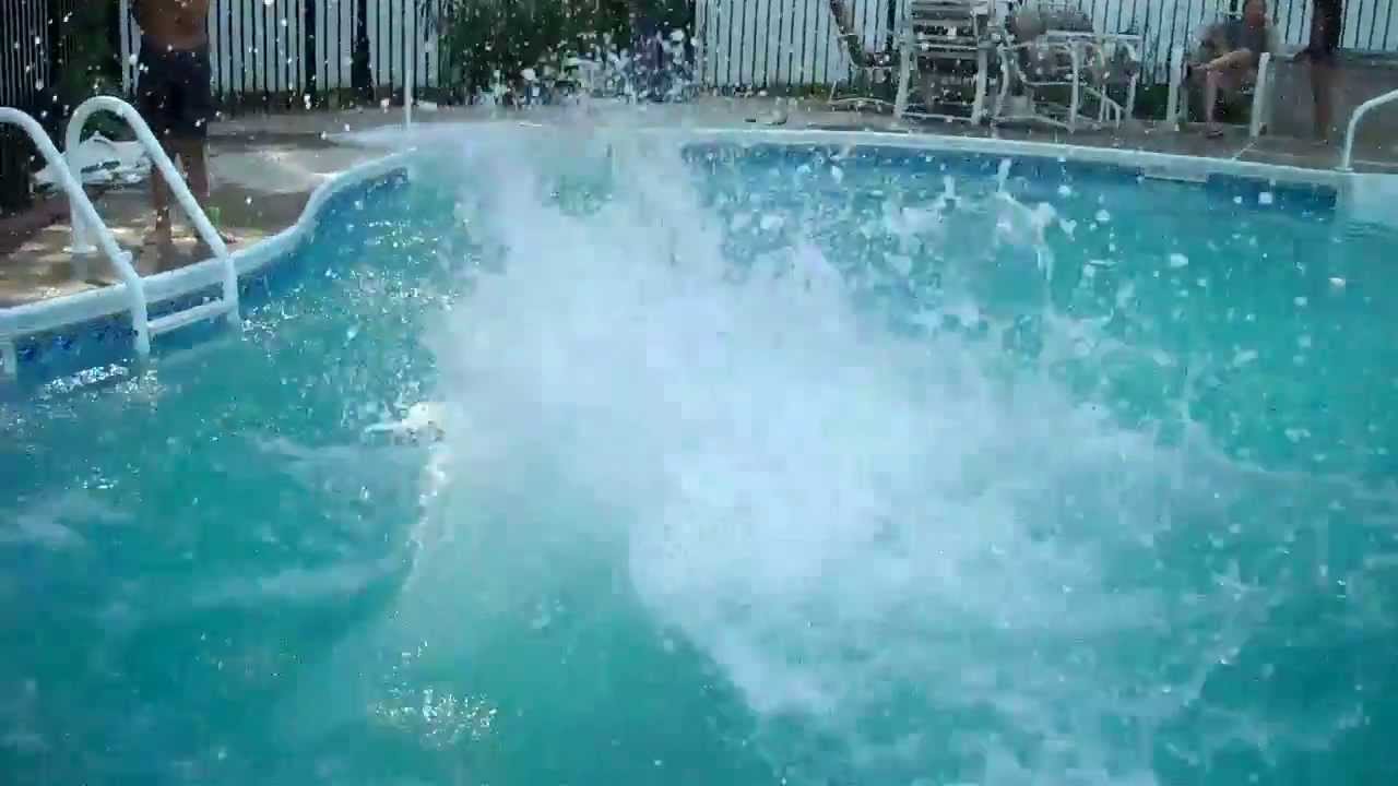 Insane pool explosion - YouTube