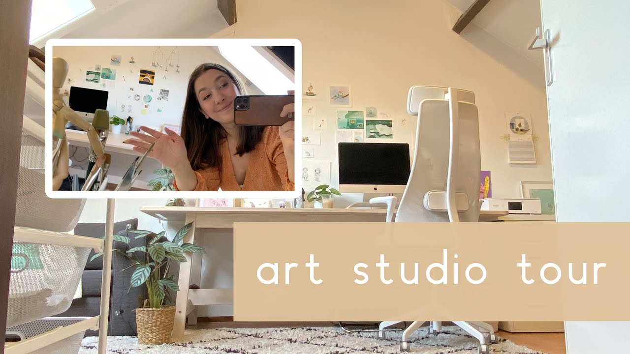 2022 Art Studio Tour - Visit my art studio in The Netherlands! - YouTube