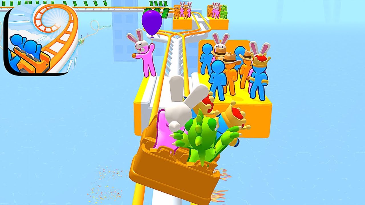 Runner Coaster - All Levels Gameplay Android,ios (Levels 48-50) - YouTube