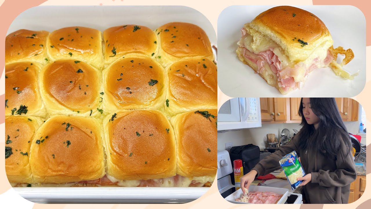 Janet made her own School Lunch! | Ham & Cheese Sliders! - YouTube