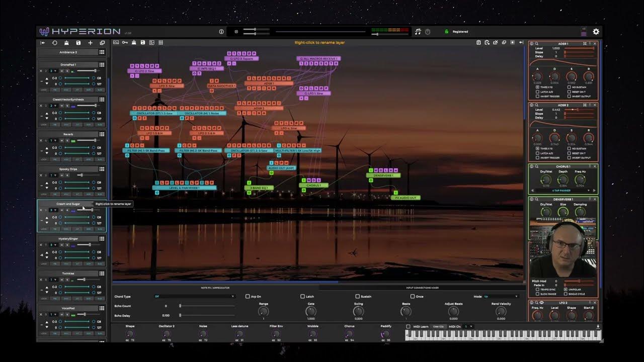Generative 'Ambient' patch design in Hyperion - YouTube