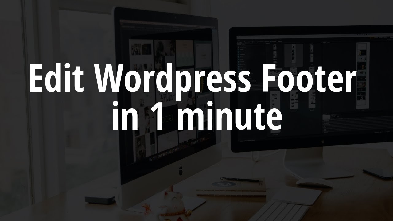 How To Change Footer Copyright In Wordpress YouTube how-to-change-footer-copyright-in-wordpress-youtube