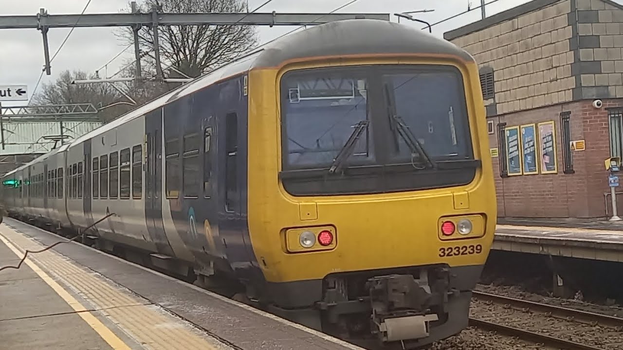 Class 323 239 arriving at whiston - YouTube