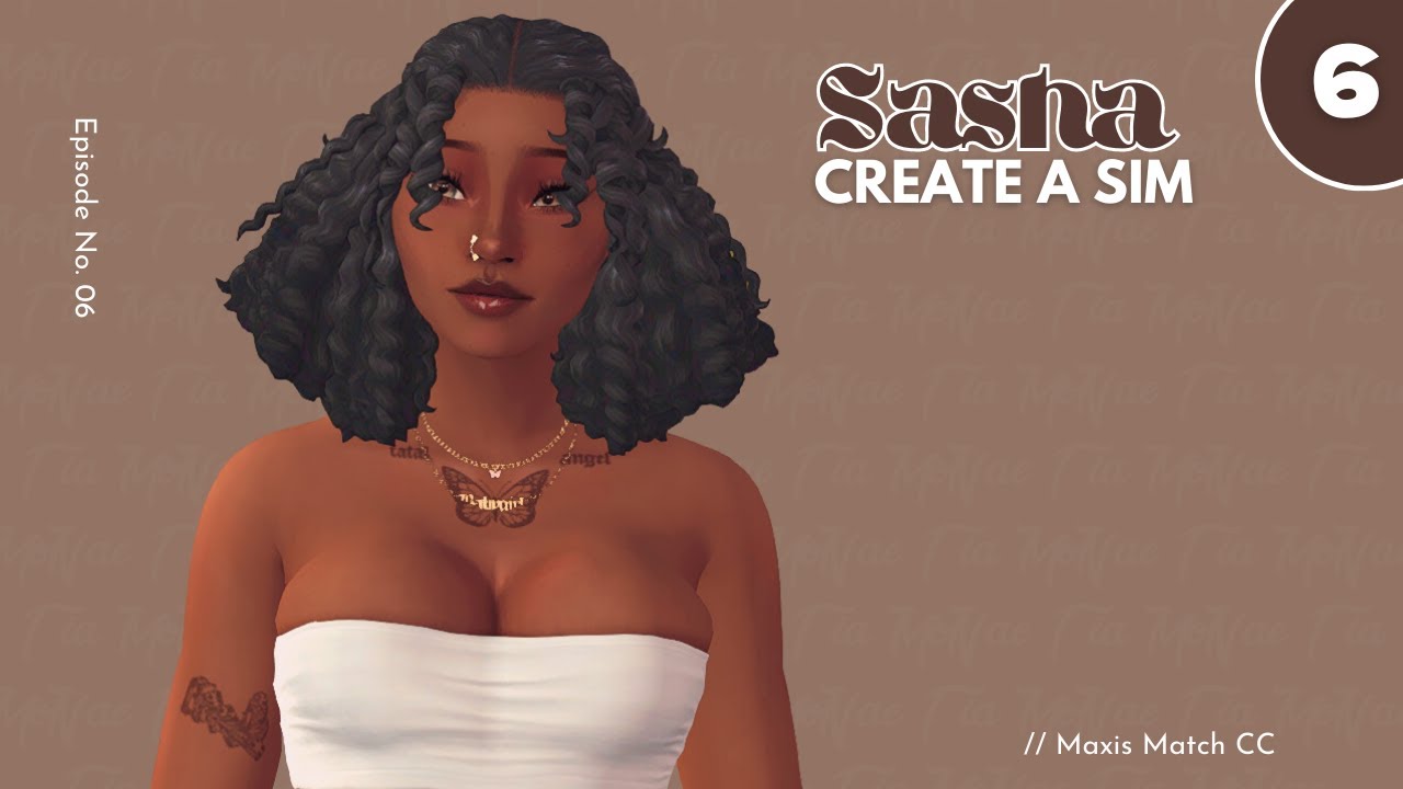 THE SIMS 4 | Create A Sim - Sasha🦋 + FULL CC Folder - YouTube