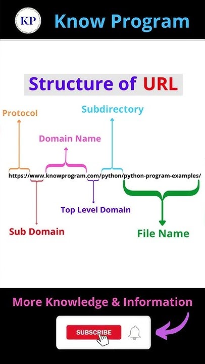 Structure Of Url 🚀🚀 Shorts Website Knowprogram Youtube