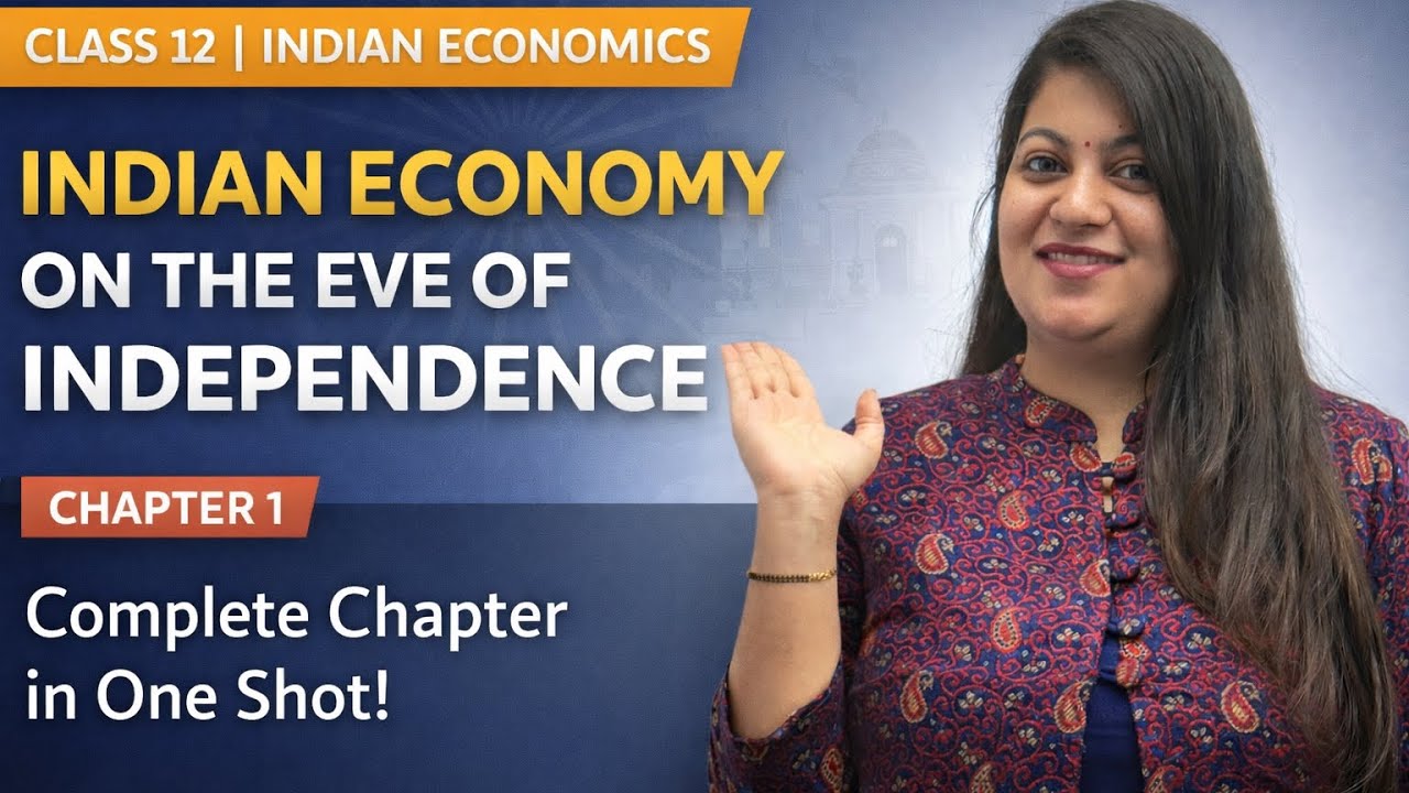 Class 12th ch -1 indian economy on the eve of independence || one shot ...