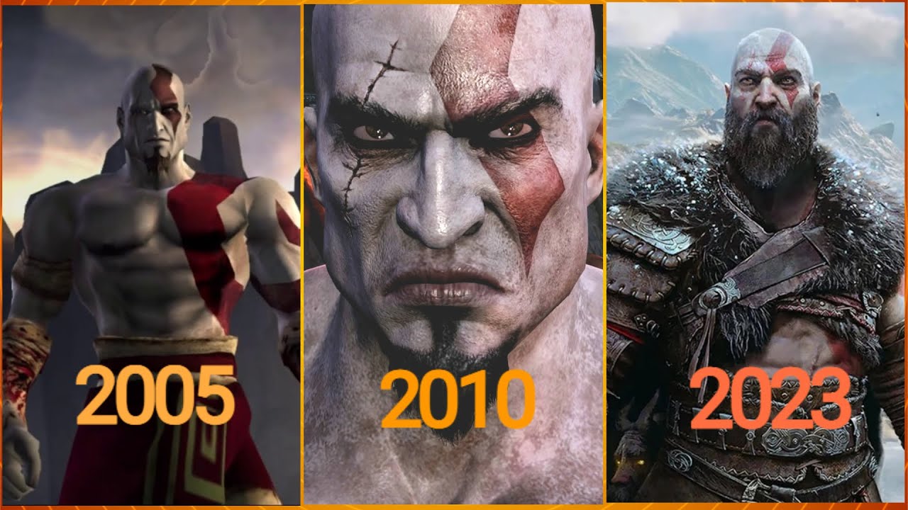 God of War Game Evolution (2005-2023) | Evolution of God of War Game ...
