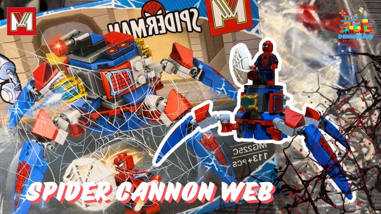 Rakit spider cannon web Spiderman unboxing build review - YouTube