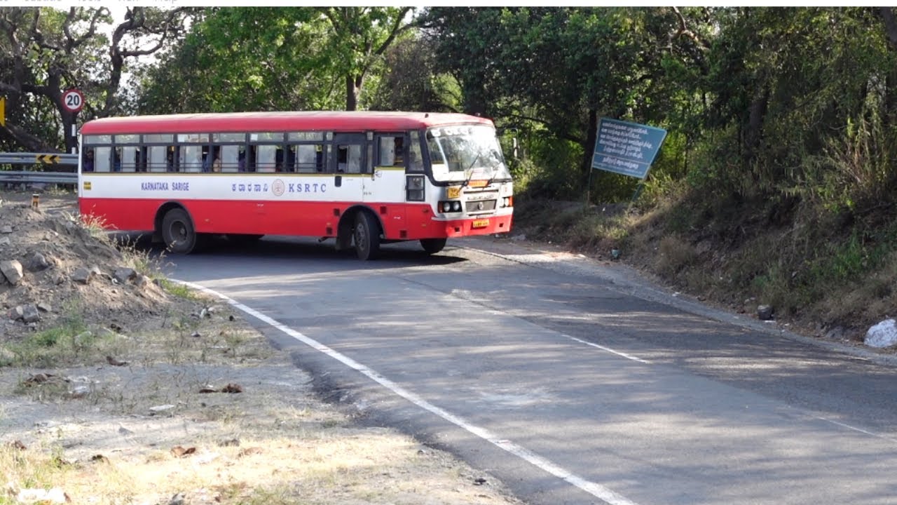 Dhimbam Ghat Road KSRTC Bus Turning 16/27 Hairpin Bend Driving - YouTube