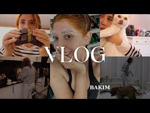 VLOG | Günlük ev temizliği, Bakım Rutinlerim, Dubai Çikolatası deniyorumm