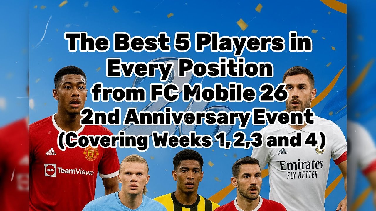 Top 5 Best Players in Every Positions FC Mobile 26 2nd Anniversary(Week ...