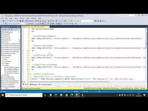 ESTADISTICAS EN SQL SERVER | Administración de Bases de Datos - YouTube