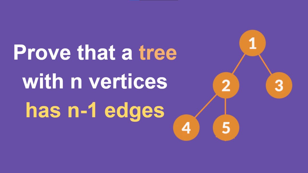 Prove That A Tree With N Vertices Has N 1 Edges YouTube