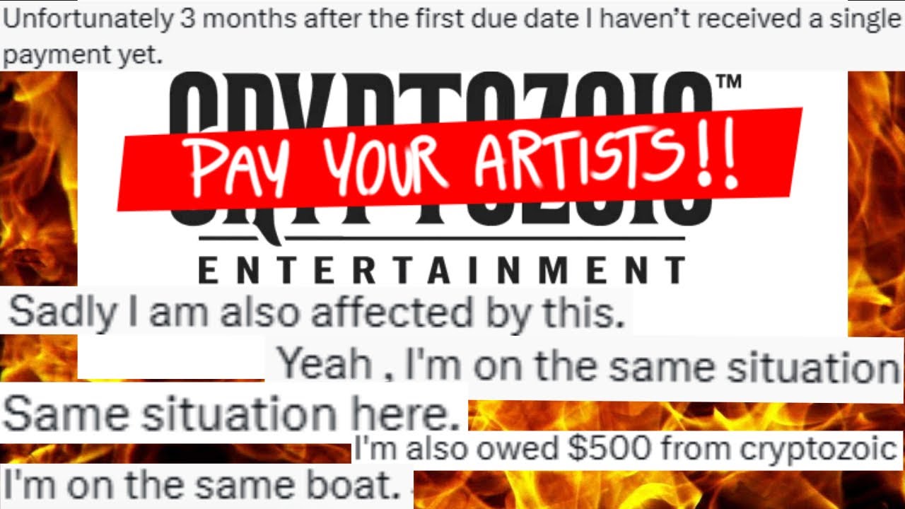 CRYPTOZOIC PAY YOUR ARTISTS! - YouTube