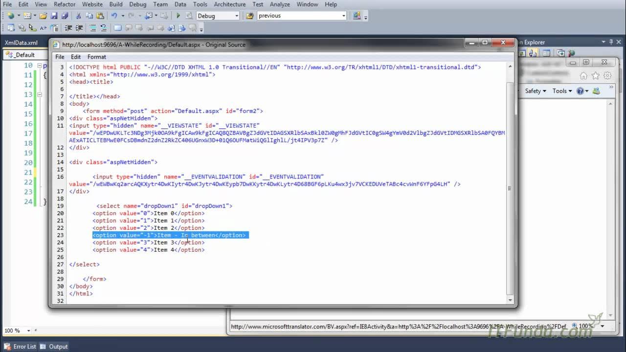 How To Work With Dropdownlistlistbox From Server Side Method Youtube
