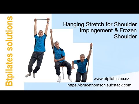 Hanging shoulder stretches for shoulder impingement and frozen shoulder ...